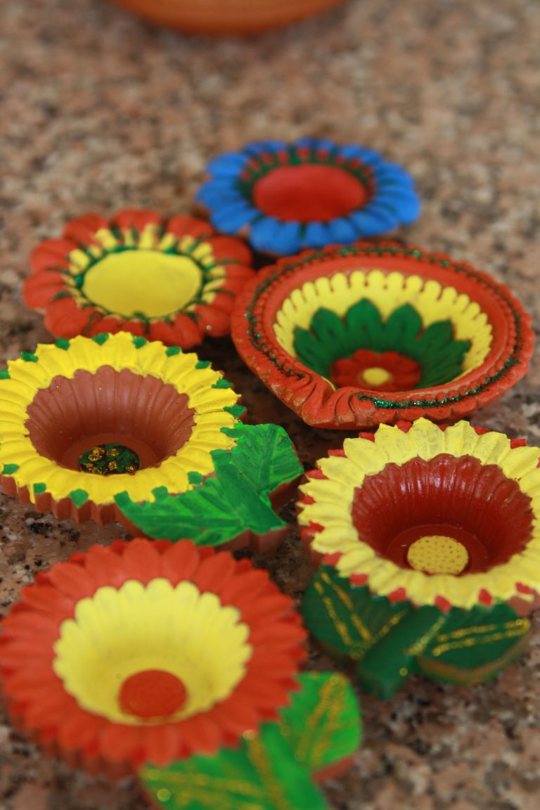 happy diwali, diya decoration, rangoli