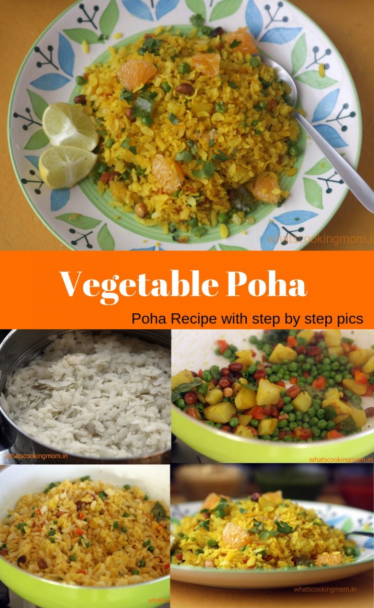 poha with vegetables | whats cooking mom