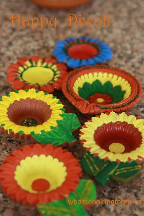 Decorative tea lights - Diwali craft | whats cooking mom